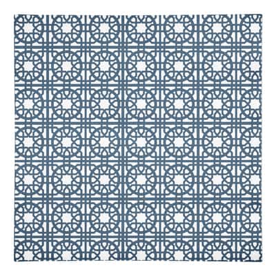 Blue Geo Tile 10" x 10" Cotton Twill Napkin | Michaels
