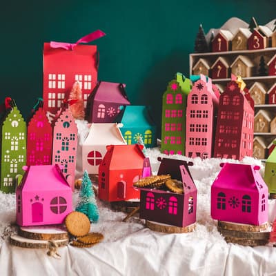 Christmas Village Gift Boxes | Michaels