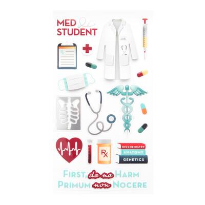 Buy in Bulk - 12 Pack: Med School Dimensional Stickers by Recollections ...