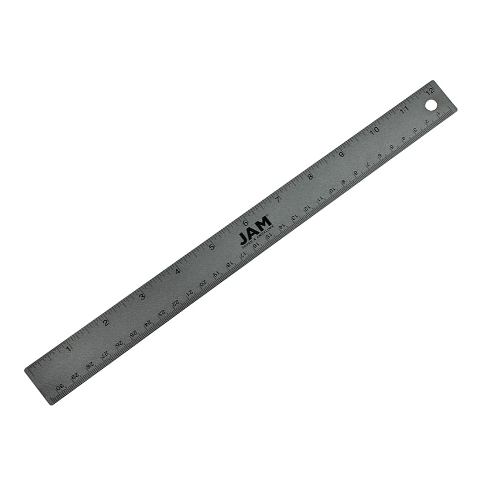 JAM Paper Metallic Stainless Steel Rulers, 12ct. | Michaels