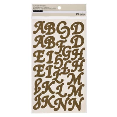 Large Golden Girl Alphabet Stickers by Recollections™ | Michaels