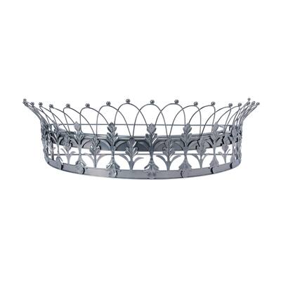 Hello Honey® 29" Metal Curtain Crown, Color: Silver | Michaels