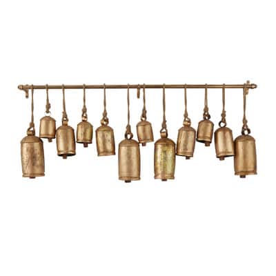 48" Metal Bohemian Decorative Cow Bells | Michaels