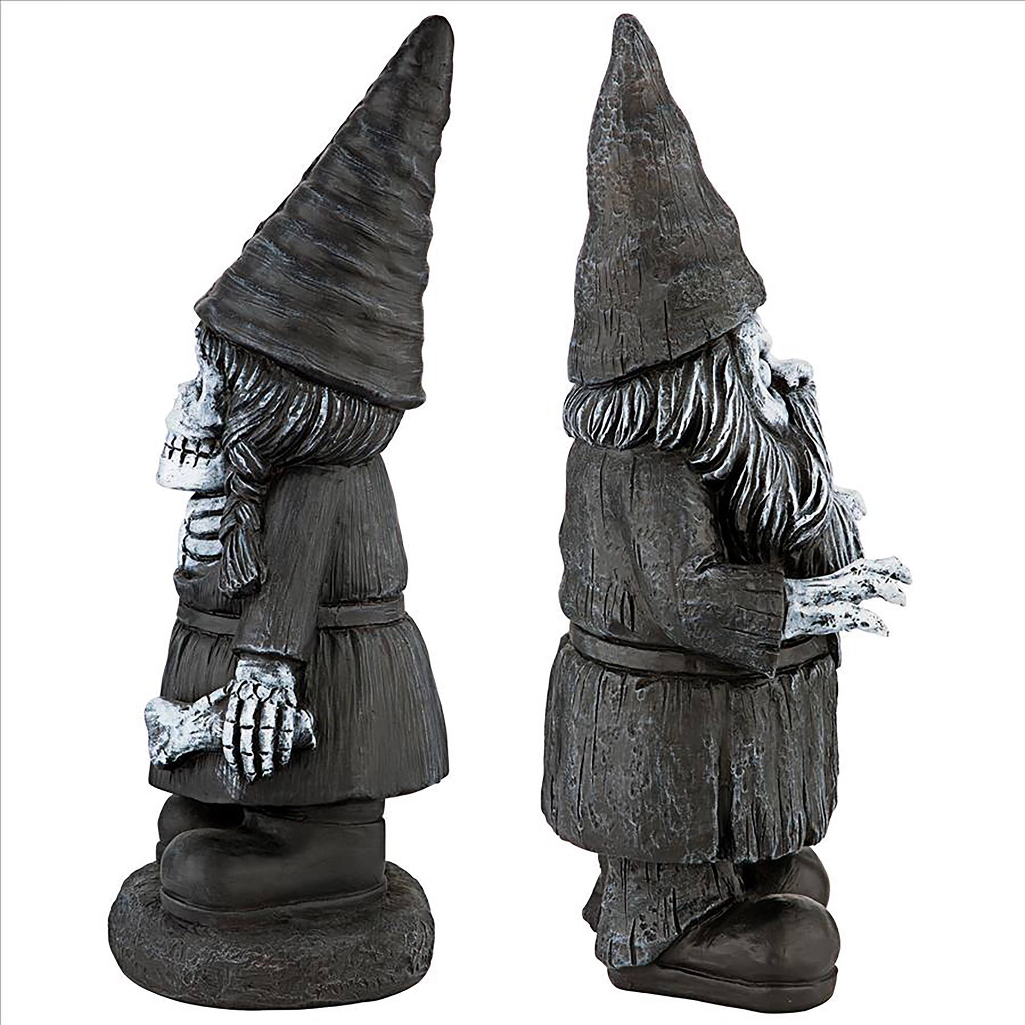 Design Toscano 15.5" Midnight & Wolfgang the Goth Zombie Statue Set ...