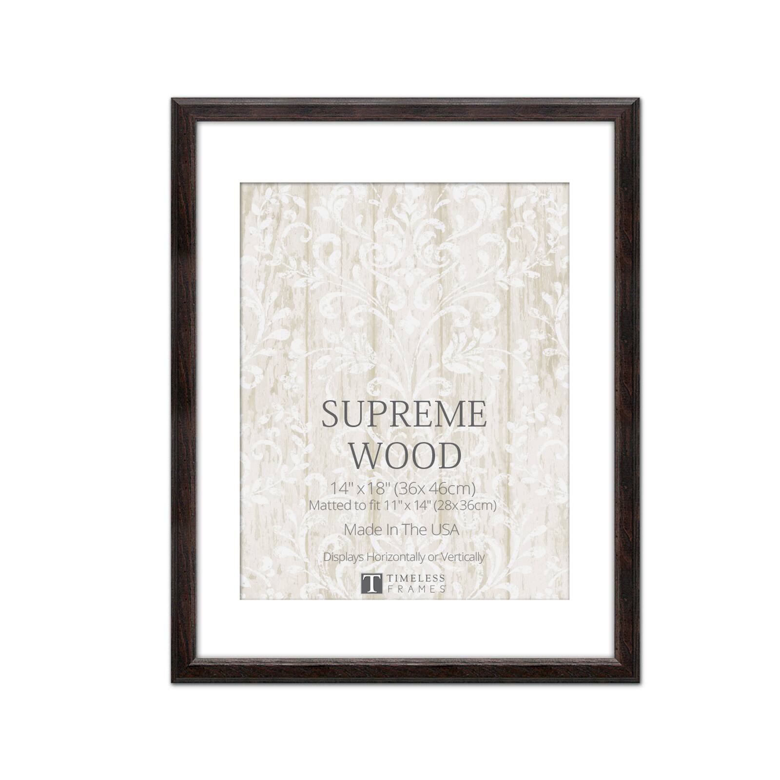 Timeless Frames® Supreme Espresso Wood Frame with Mat | Michaels