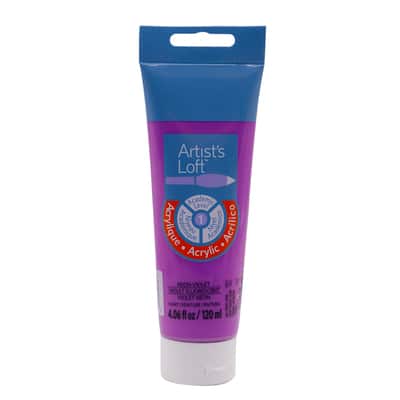 4oz. Acrylic Paint by Artist's Loft™, Color: Neon Violet | Michaels