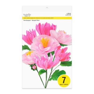 Small Pink Bouquet Crepe Paper Flower Kit by Recollections™ | Michaels