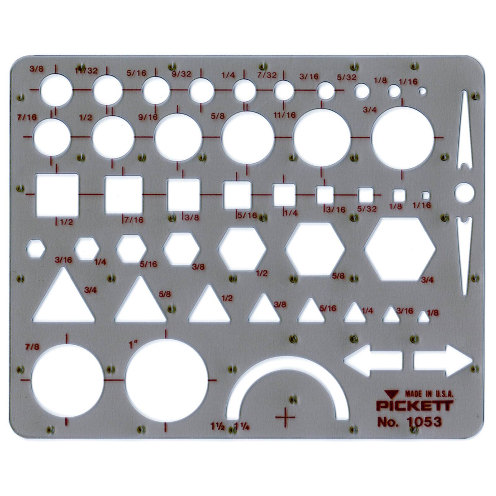 Pickett General Purpose Inking Template, 4" x 6" | Michaels