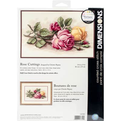 Dimensions® Rose Cuttings Counted Cross Stitch Kit | Michaels