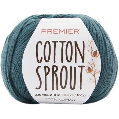 Premier® Cotton Sprout™ Yarn, Color: Hunter Green | Michaels