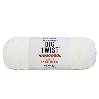 Big Twist® Value Yarn, Color: White | Michaels