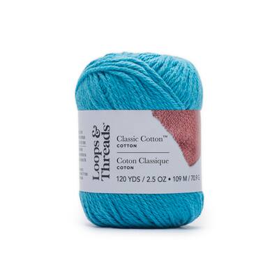 Buy in Bulk - 18 Pack: Classic Cotton™ Yarn by Loops & Threads®, Color ...