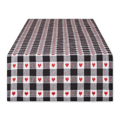 DII® 72" Hearts Dobby Check Table Runner | Michaels