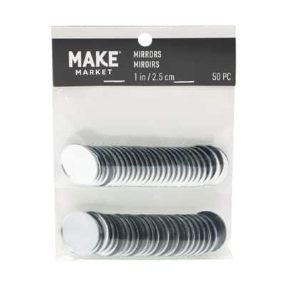 1" Round Glass Mirrors, 50ct. by Make Market® | Michaels