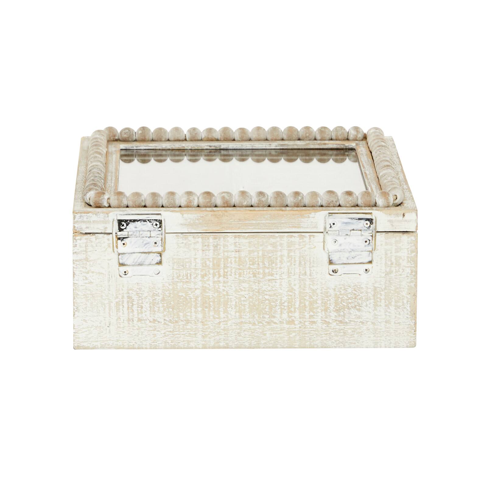 4" White Wood Farmhouse Box | Michaels