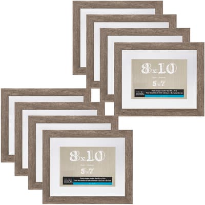 Buy in Bulk - 8 Pack: 8" x 10" Gray Belmont Float Frame by Studio Décor ...