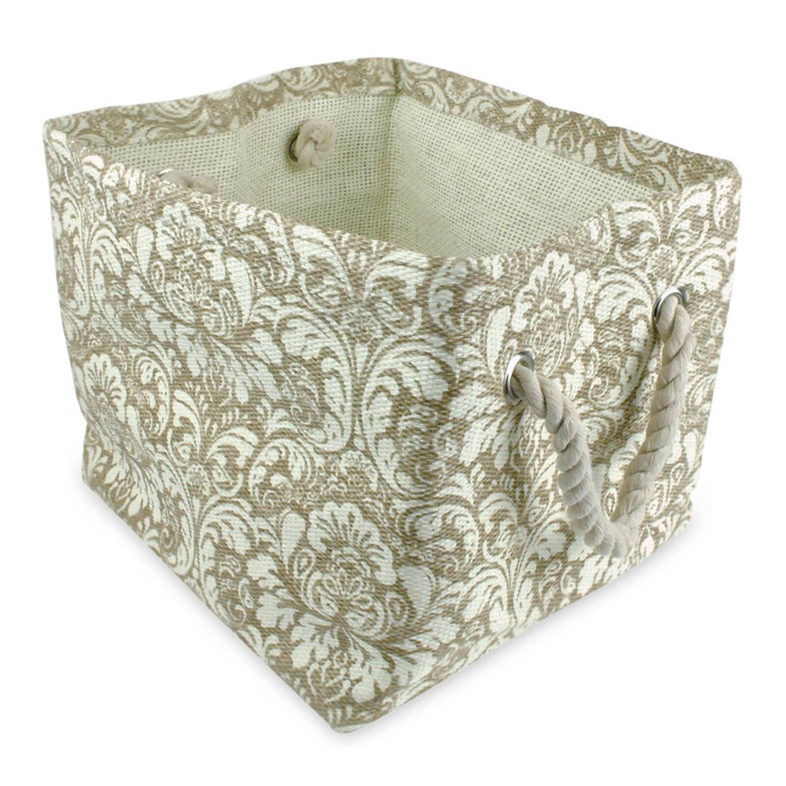 DII® Large Rectangle Taupe Damask Paper Bin | Michaels