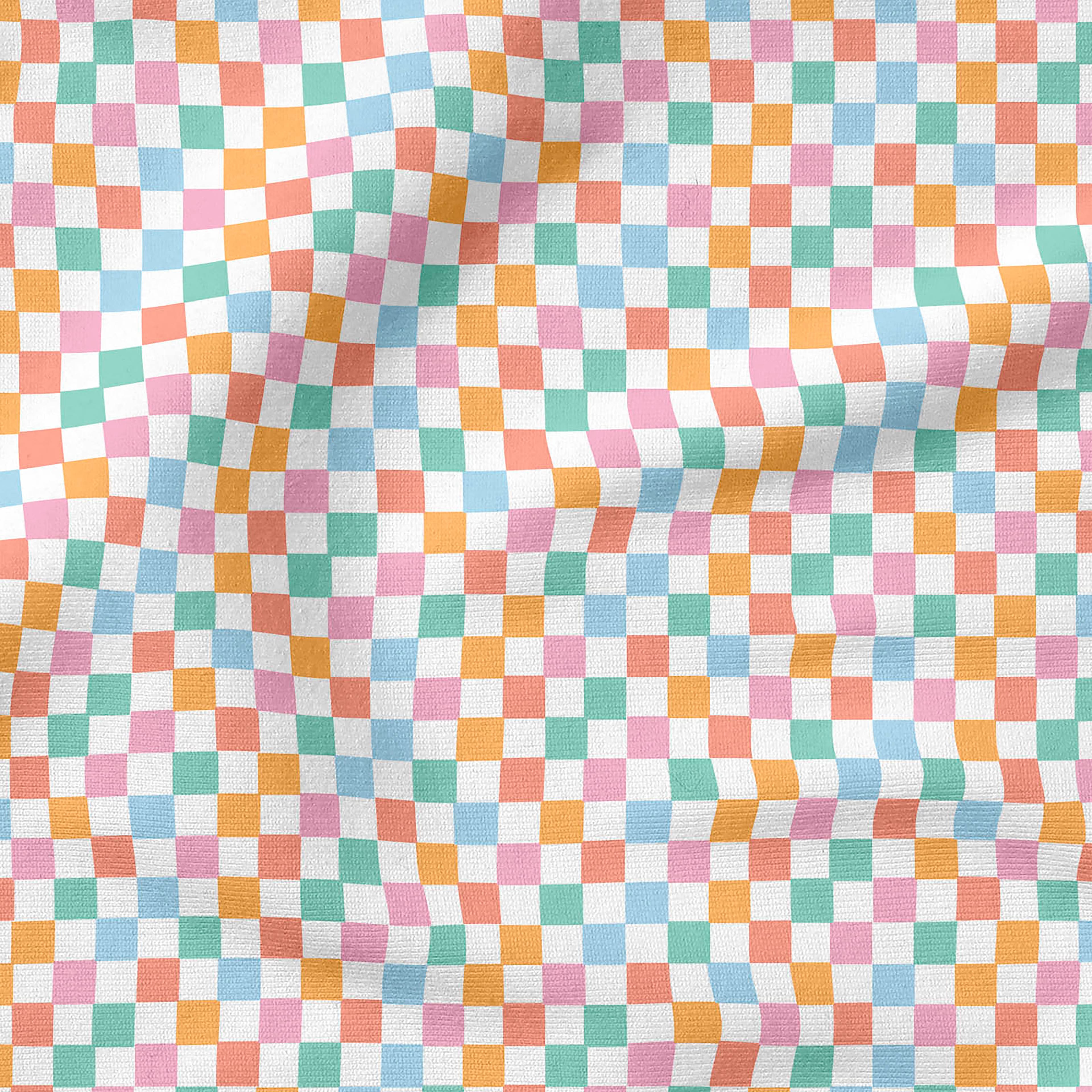 Fabric Editions Multicolor Retro Check Cotton Fabric | Michaels