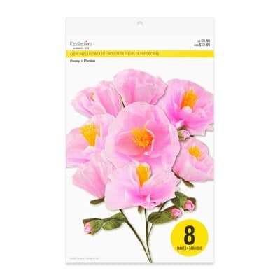 Small Peony Crepe Paper Flower Kit by Recollections™ | Michaels