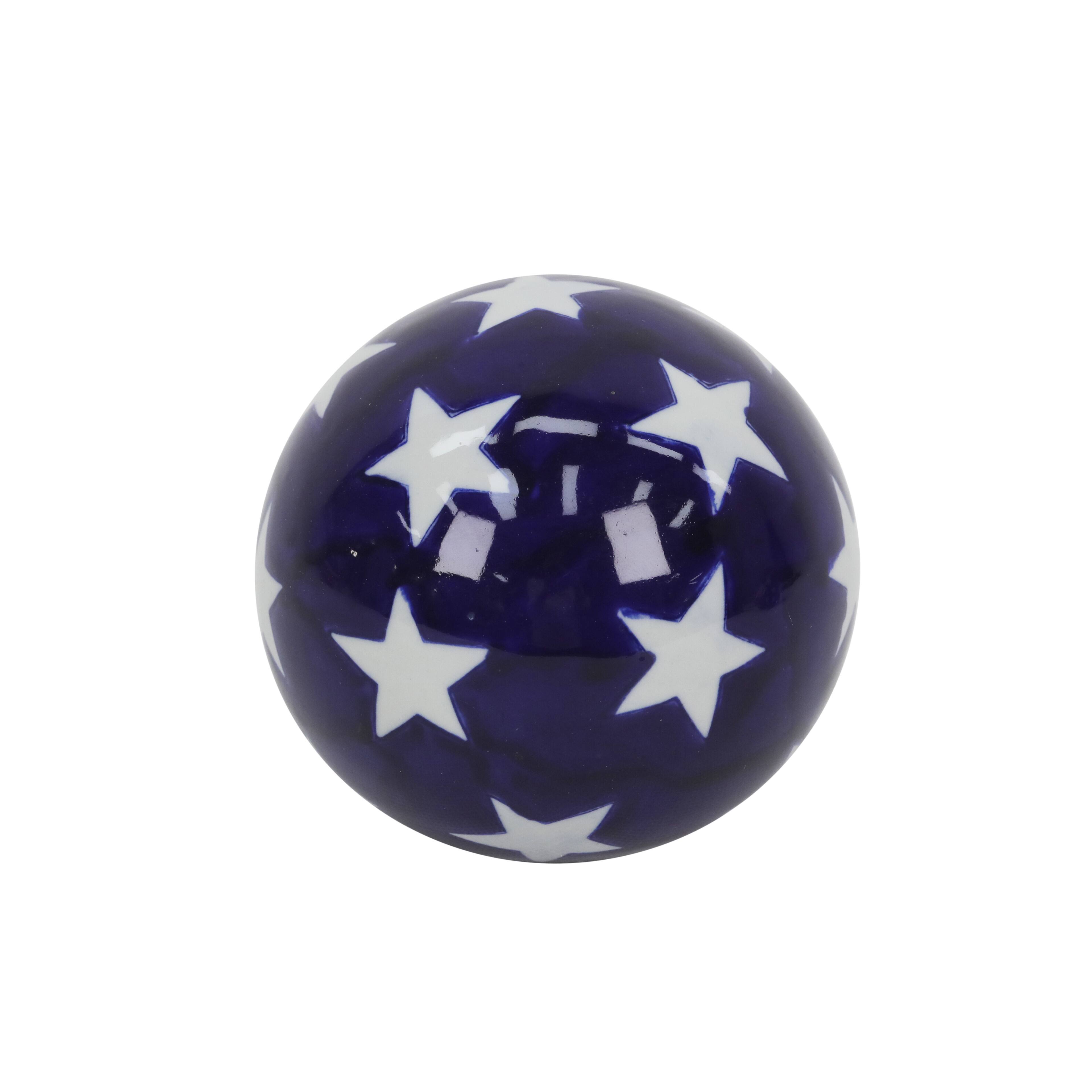 Assorted 4" White Stars Tabletop Ball, 1pc. by Celebrate It™ | Michaels