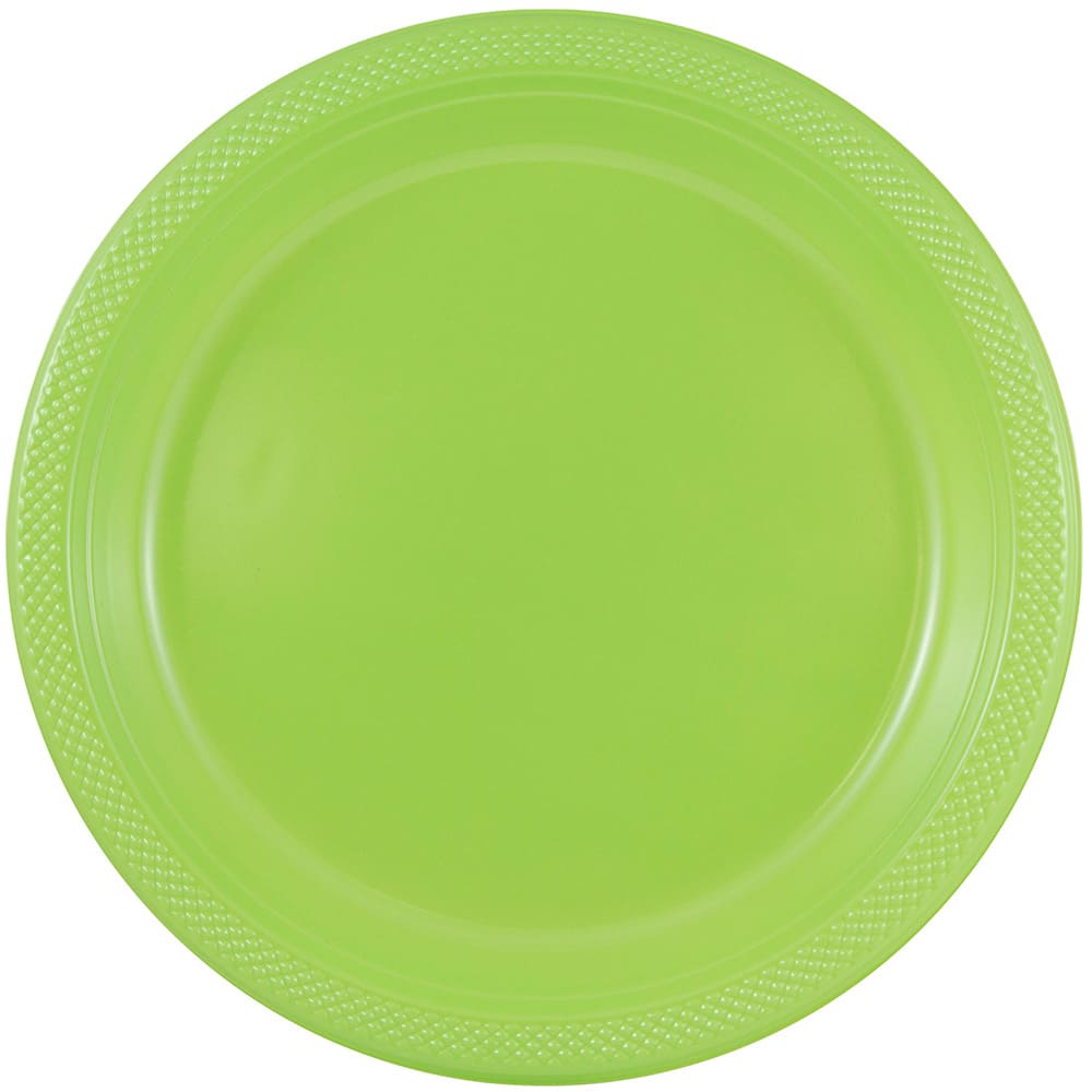 JAM Paper 9" Lime Green Plastic Party Plates, 20ct. | Michaels