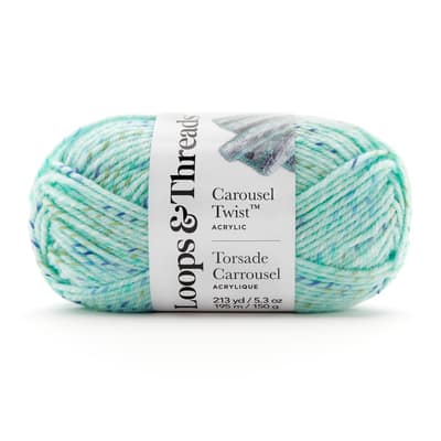 Carousel Twist™ Yarn by Loops & Threads®, Color: Tide Pool | Michaels