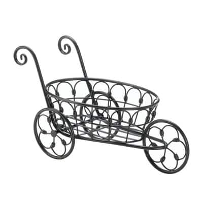 11" Black Iron Flower Cart | Michaels