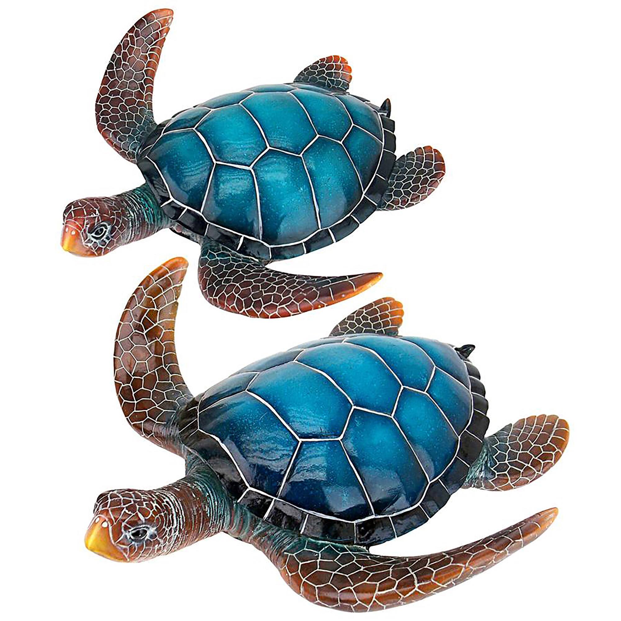 Design Toscano 12" Blue Sea Turtle Statues, 2ct. | Michaels