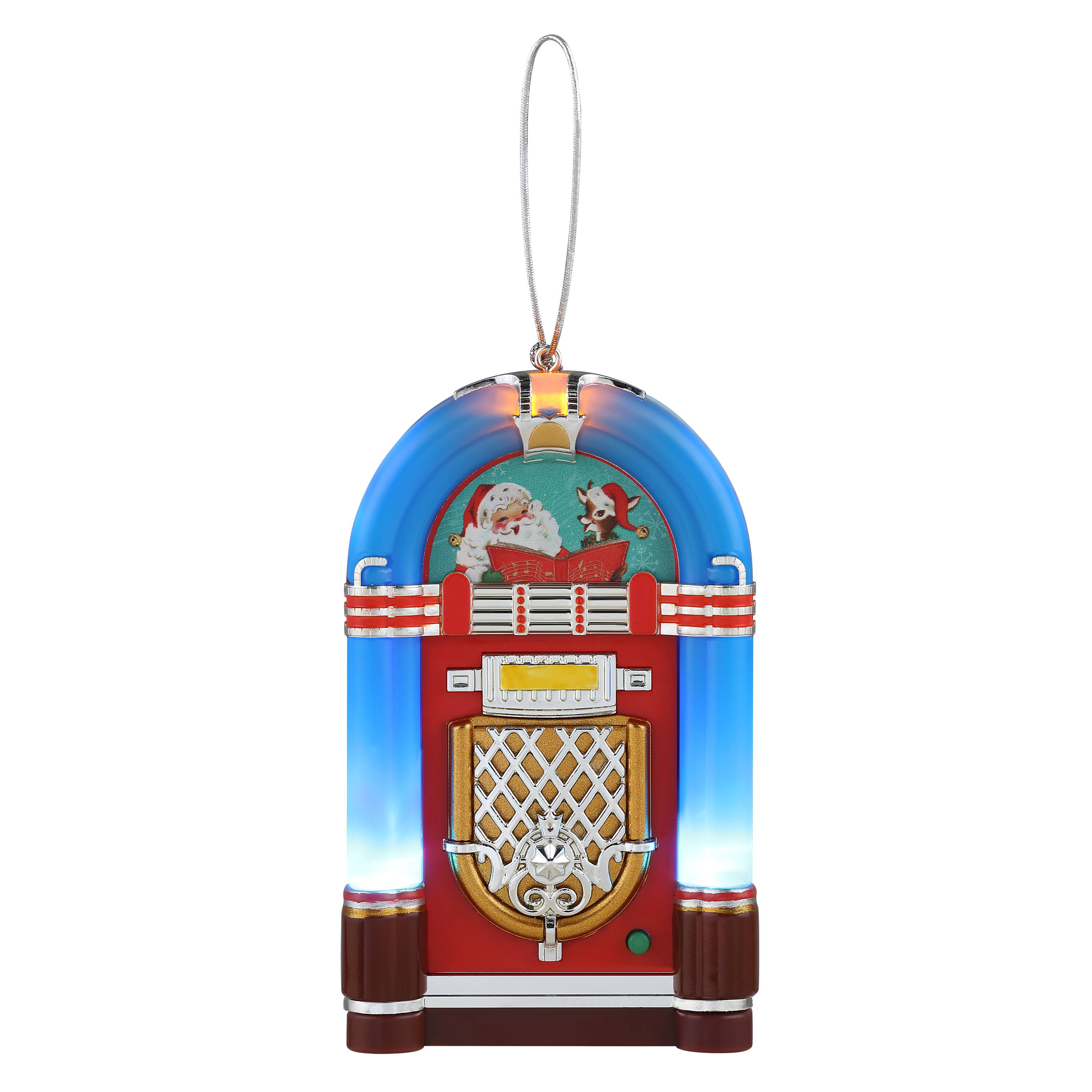 Miniature Blue Vintage Jukebox Ornament | Michaels