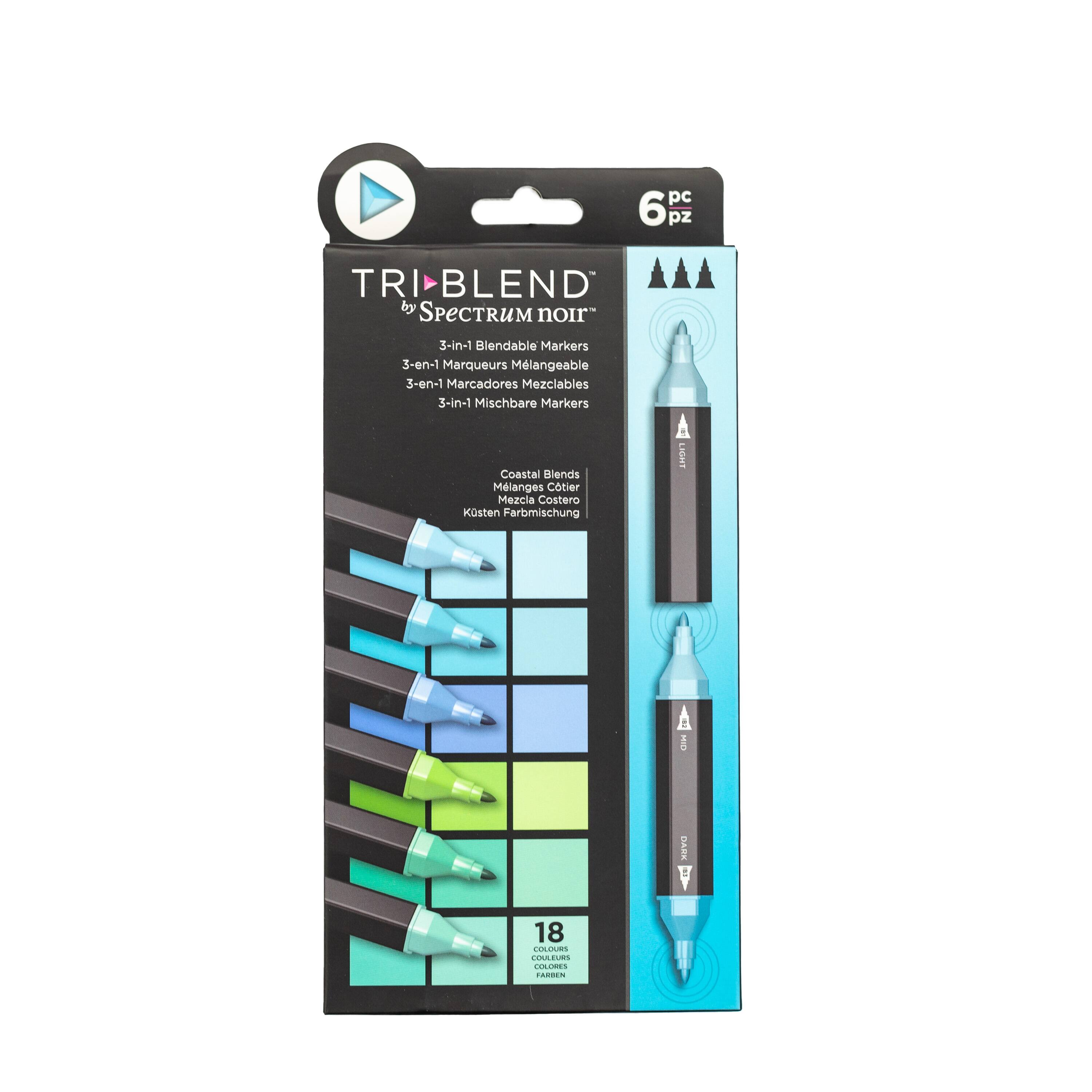 Spectrum Noir™ TriBlend™ Coastal Blends Brush Marker Set | Michaels
