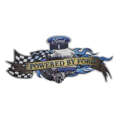 Powered by Ford Embossed Metal Sign | Michaels
