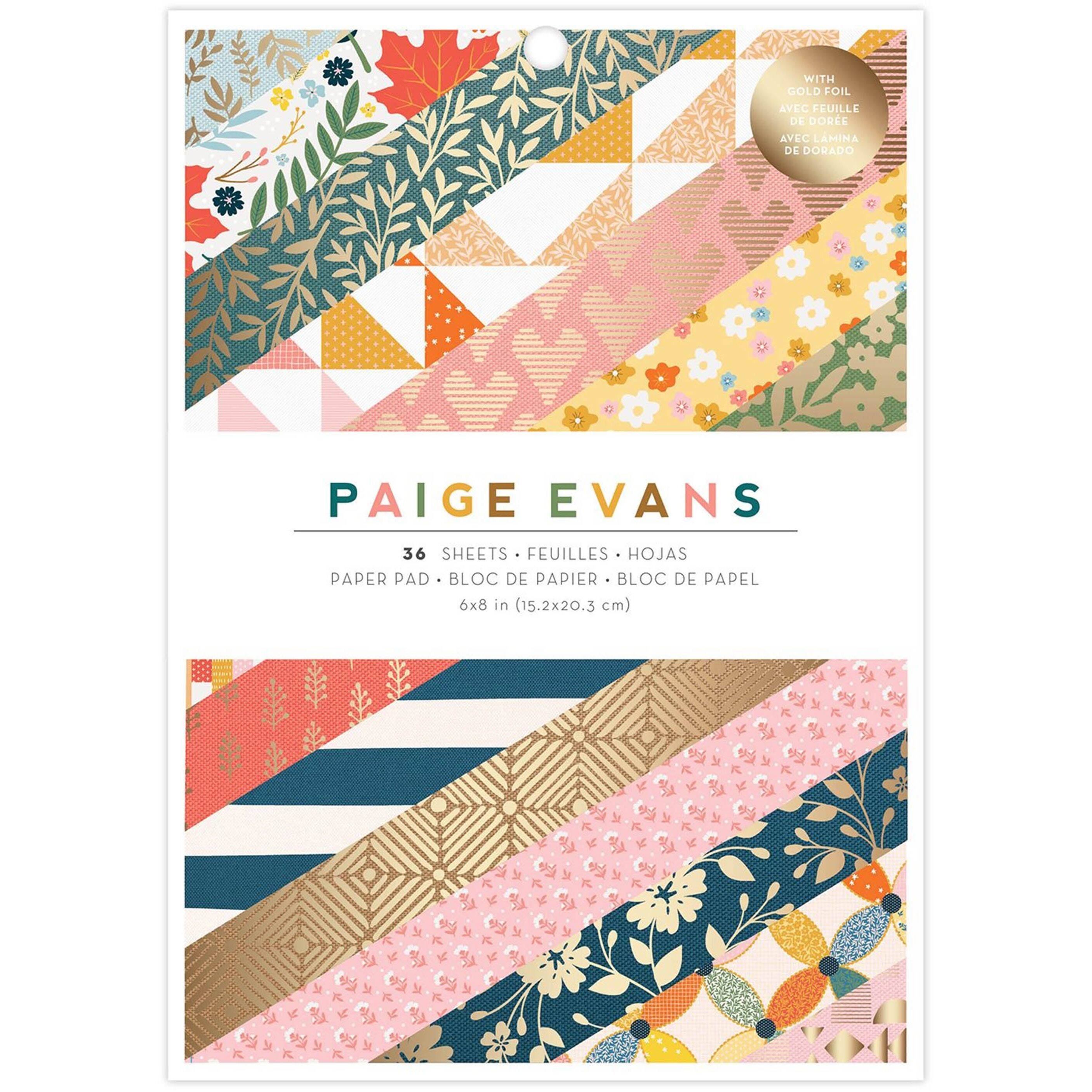 American Crafts™ Paige Evans Bungalow Lane Paper Pad With Copper Foil ...