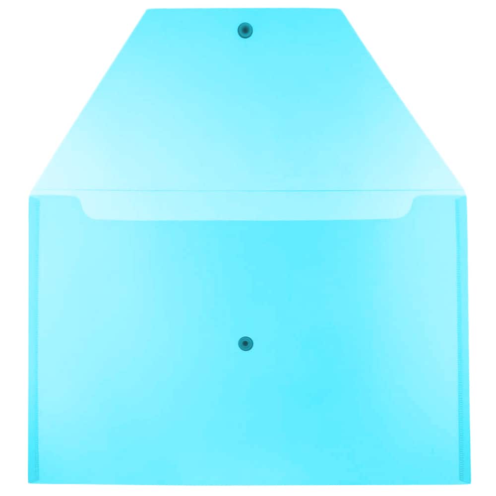 JAM Paper 9.8" x 14.5" Plastic Snap Closure Envelopes, 12ct ...