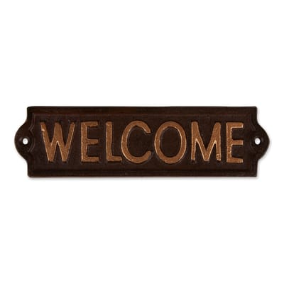 Welcome Cast Iron Sign | Michaels