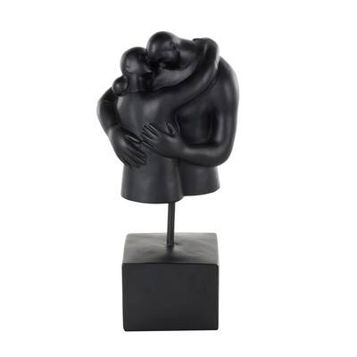 12.5" People Hugging Decorative Sculpture with Square Base | Michaels