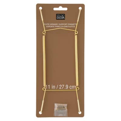 Studio Décor® Plate Hanger, Size: 11", Color: Brass | Michaels