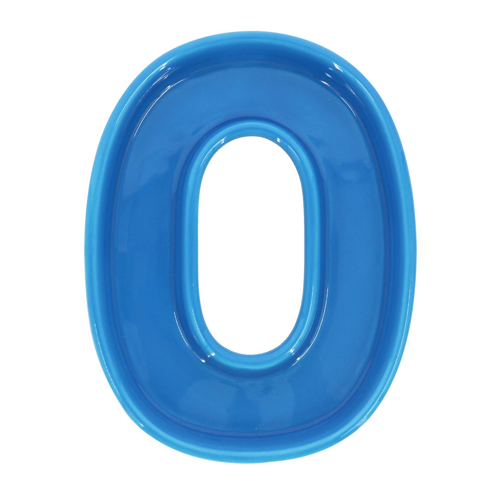 6" Blue Letter O Ceramic Tabletop Tray by Ashland® | Michaels