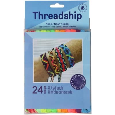 DMC® Neon Threadship 6-Strand Floss Pack, 24ct. | Michaels