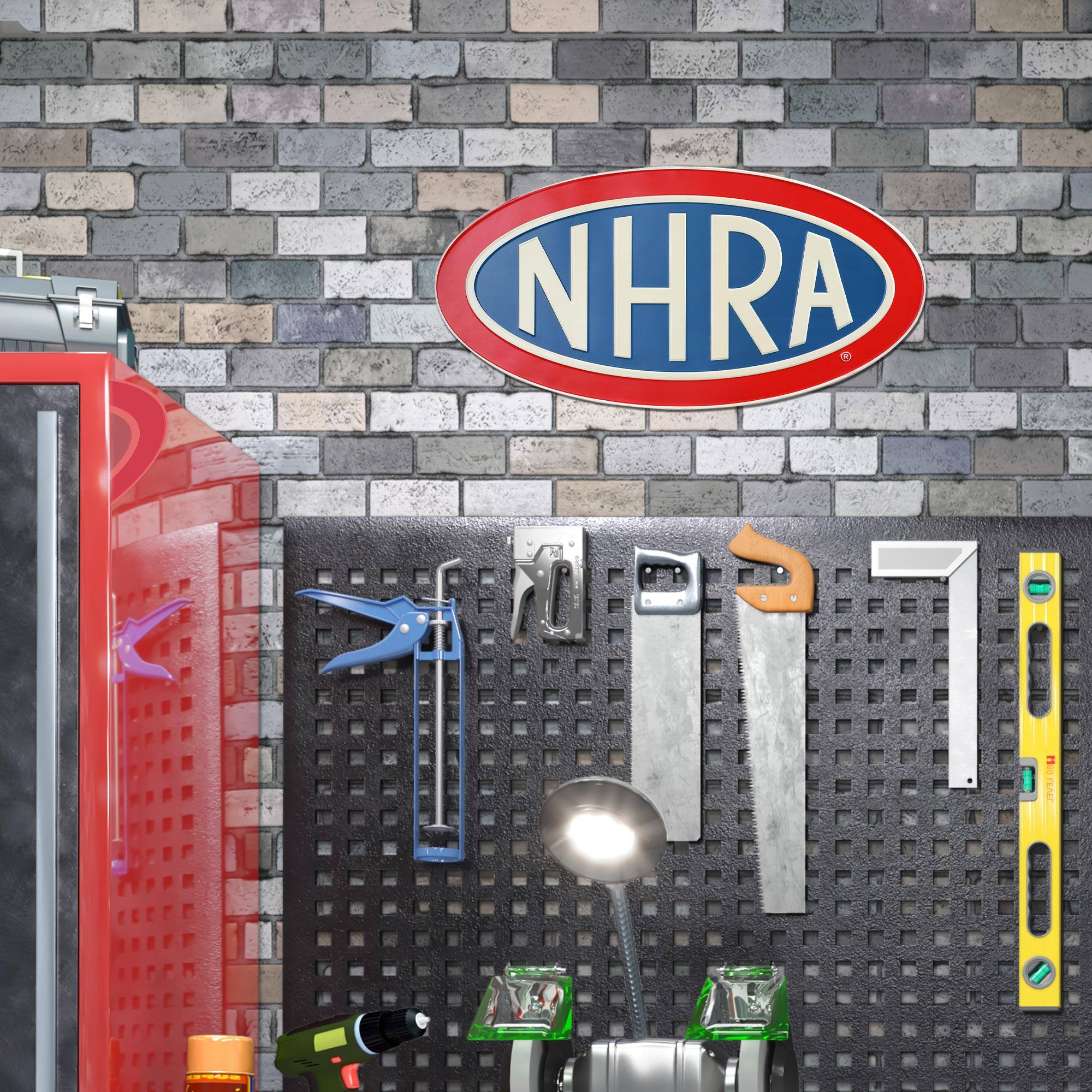 NHRA® Logo Embossed Shaped Metal Wall Sign | Michaels