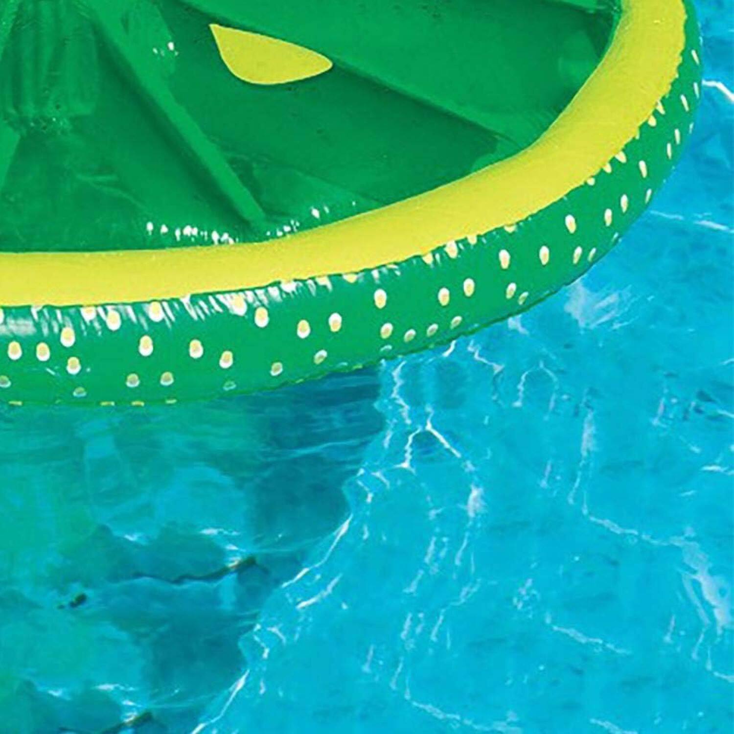 Pool Central 5ft. Inflatable Lime Fruit Slice Lounger Raft | Michaels