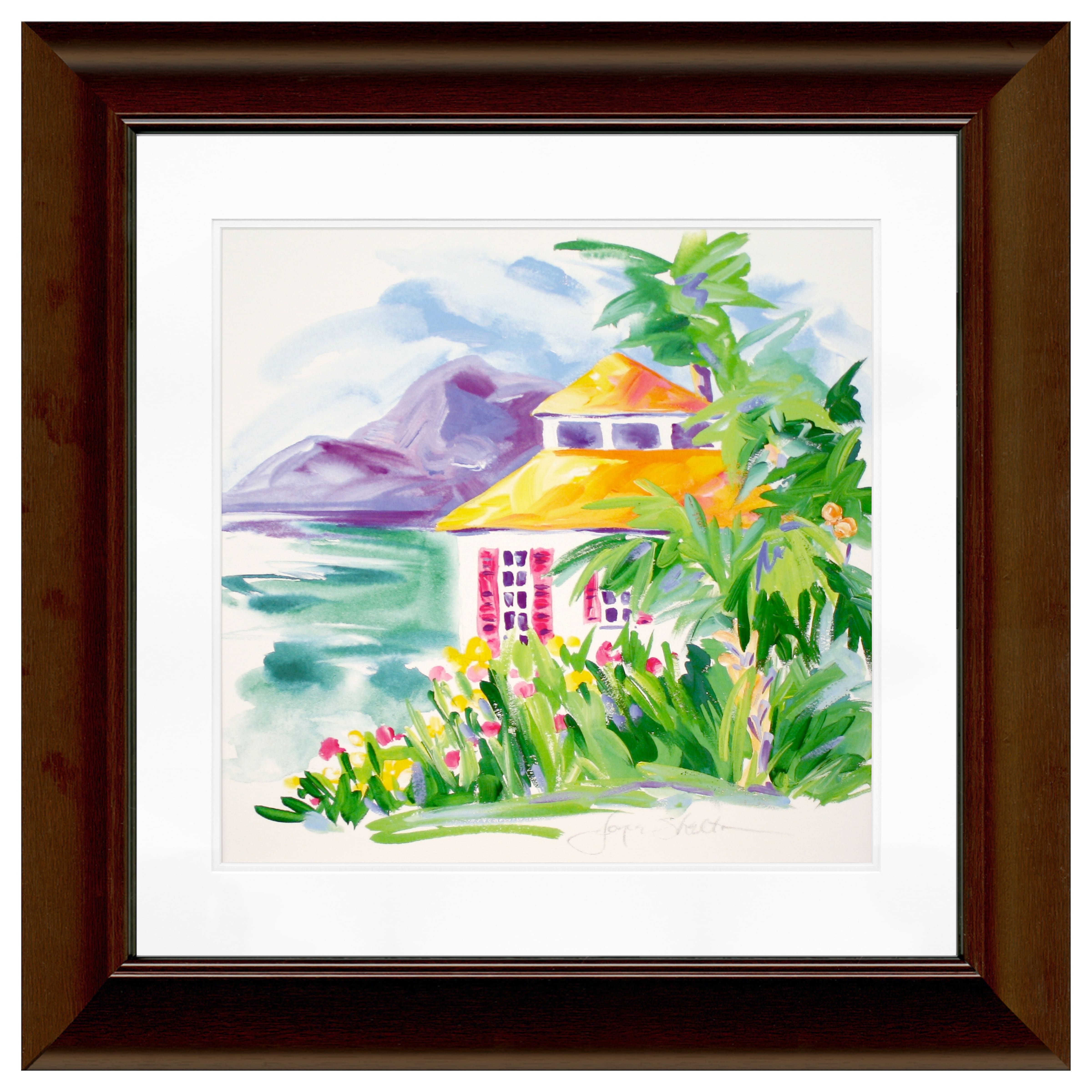 Timeless Frames® Red & Orange Caribbean Cottage Framed Wall Art | Michaels