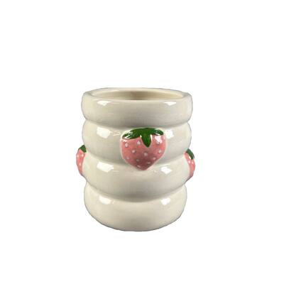 Mini Strawberry Ceramic Pot by Ashland®, Color: Pink | Michaels