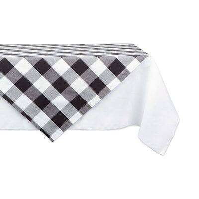 DII® 40" Buffalo Check Table Topper, Color: Black | Michaels