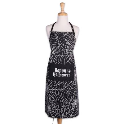 Happy Halloween Spider Web Chef Apron | Michaels