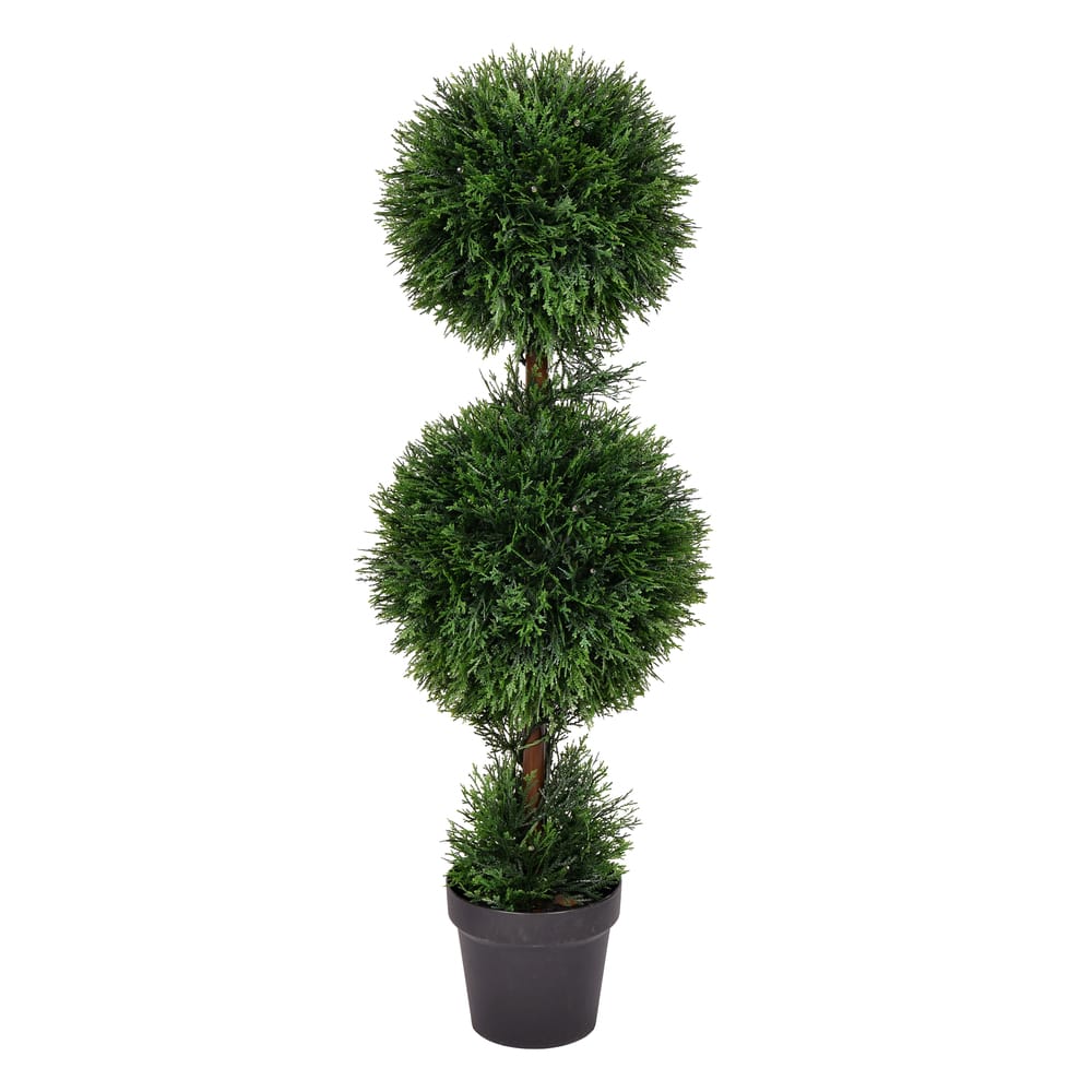 3ft. Potted Cedar Double Ball Topiary Tree | Michaels