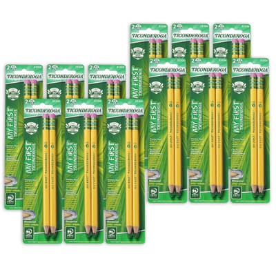 Ticonderoga® My First No.2 Sharpened Pencils, 12 Packs of 2 | Michaels