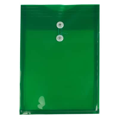 JAM Paper Legal Size Plastic Envelopes with Button & String Tie Closure ...