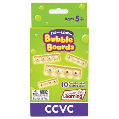 Junior Learning® Pop and Learn!™ Bubble Boards CCVC Language Arts ...