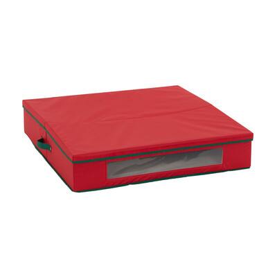 Household Essentials Wreath Storage Box, Size: 30", Color: Red | Michaels