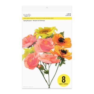 Spring Bouquet Crepe Paper Flower Kit by Recollections™ | Michaels